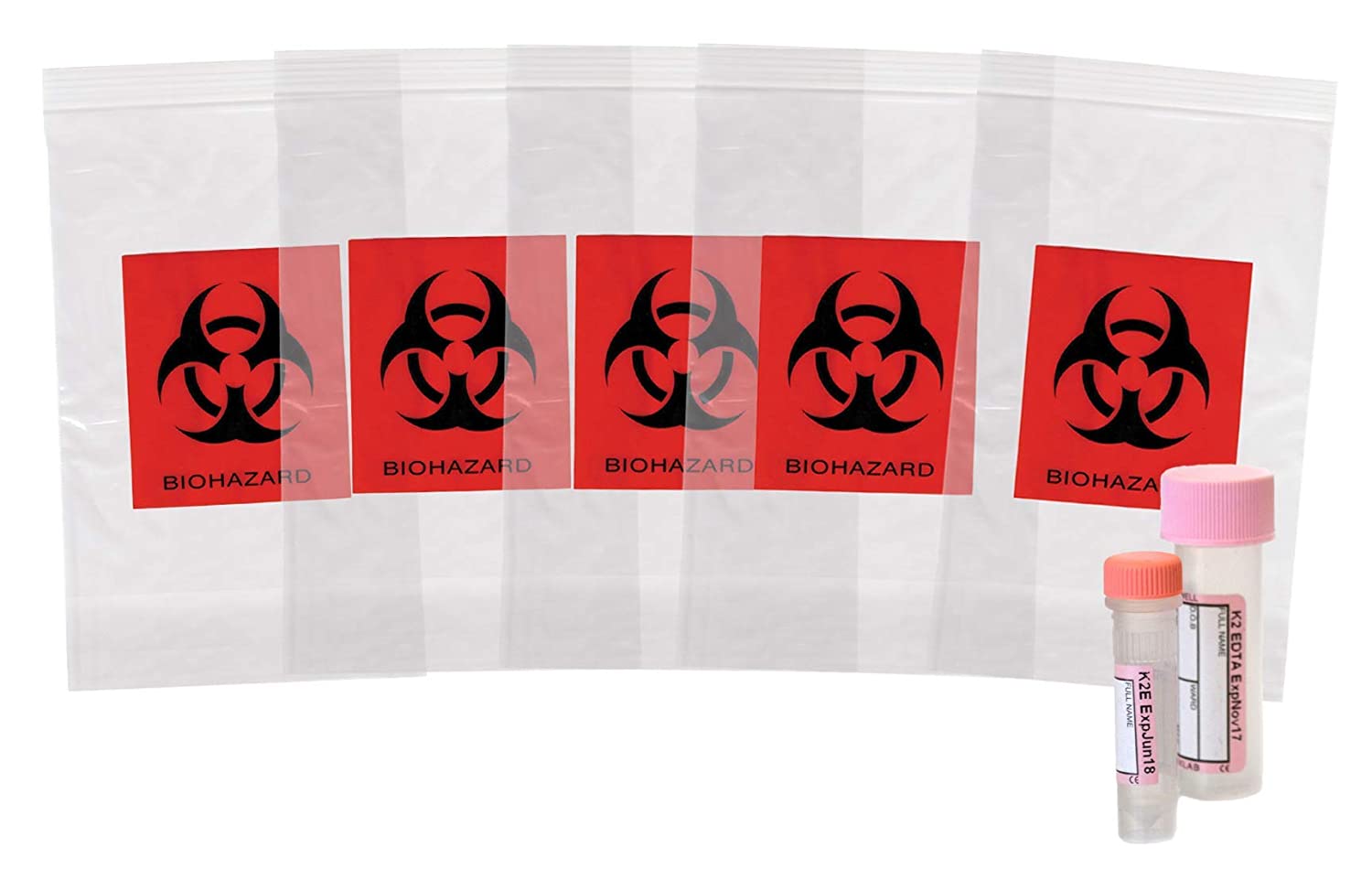 Biohazard Specimen Zip Lock Top Plastic Pouch Bags M - QINGDAO BEAUFY GROUP