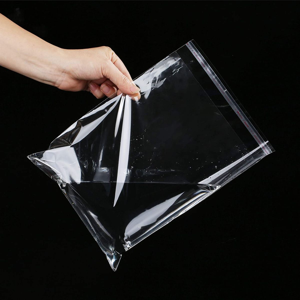 Thick Clear Cello Durable Plastic Resealable Self-Sealing Poly ...